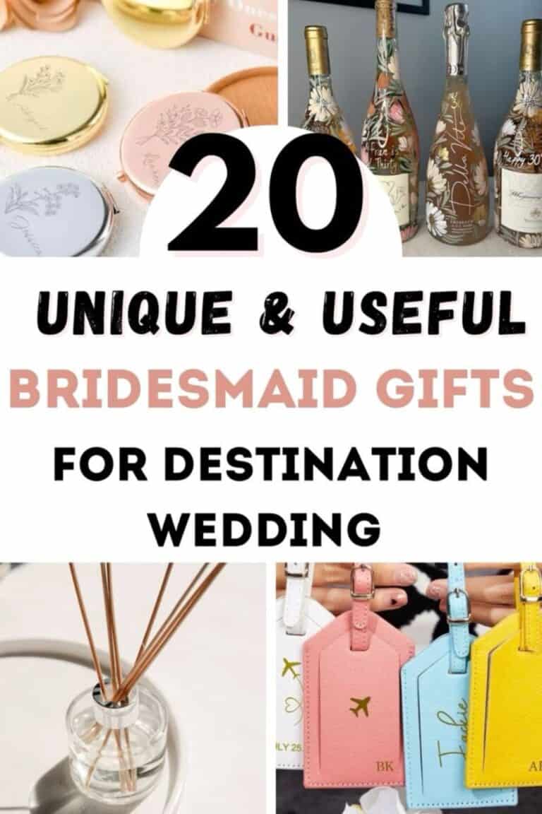 20 Unique & Useful Bridesmaid Gifts for Destination Wedding - Finds For Her