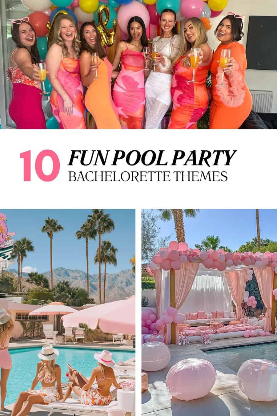 10 Insanely Good Pool Party Bachelorette Themes on a Budget - Finds For Her